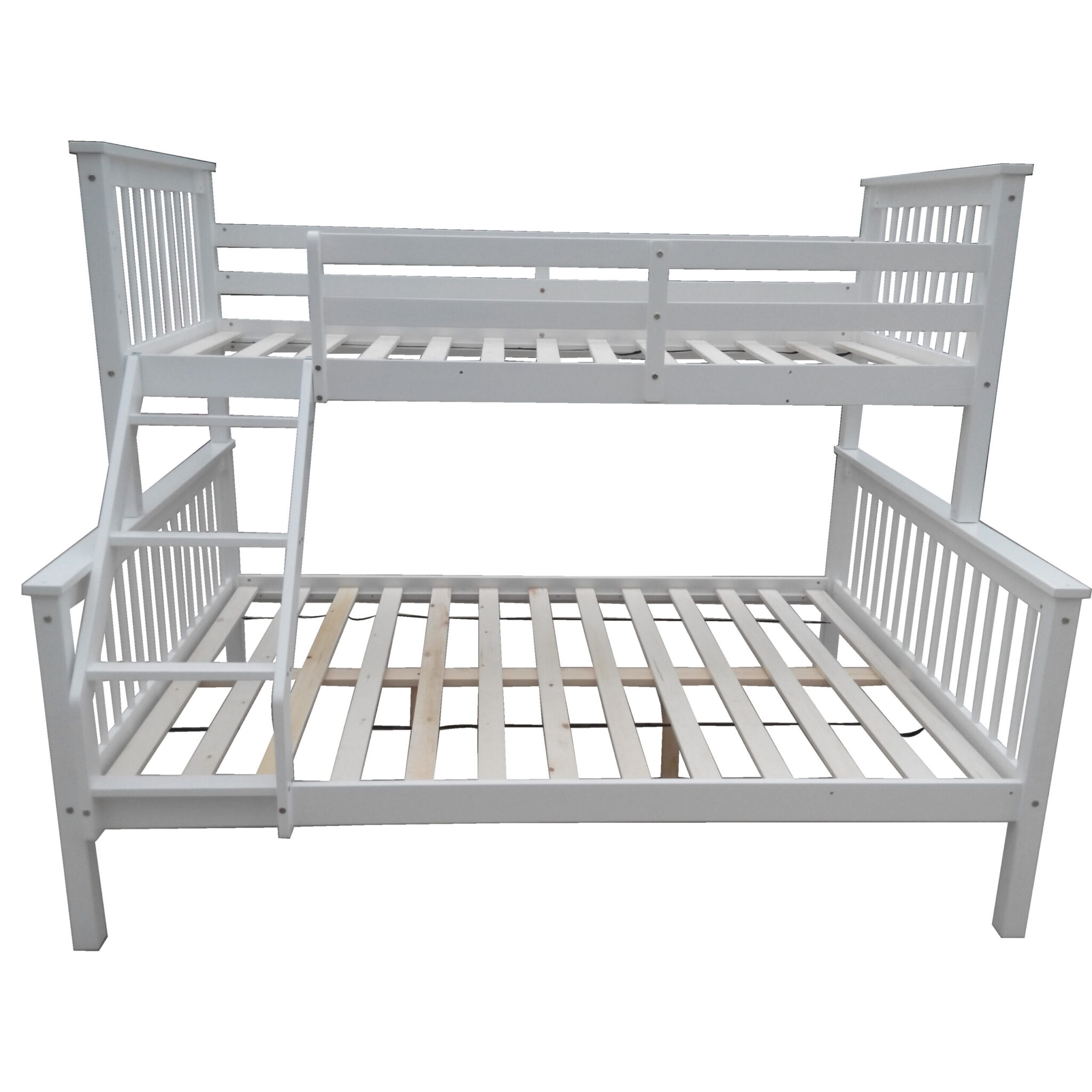Lit superposé Bruno bois simple double (bunk bed twin full wood ...